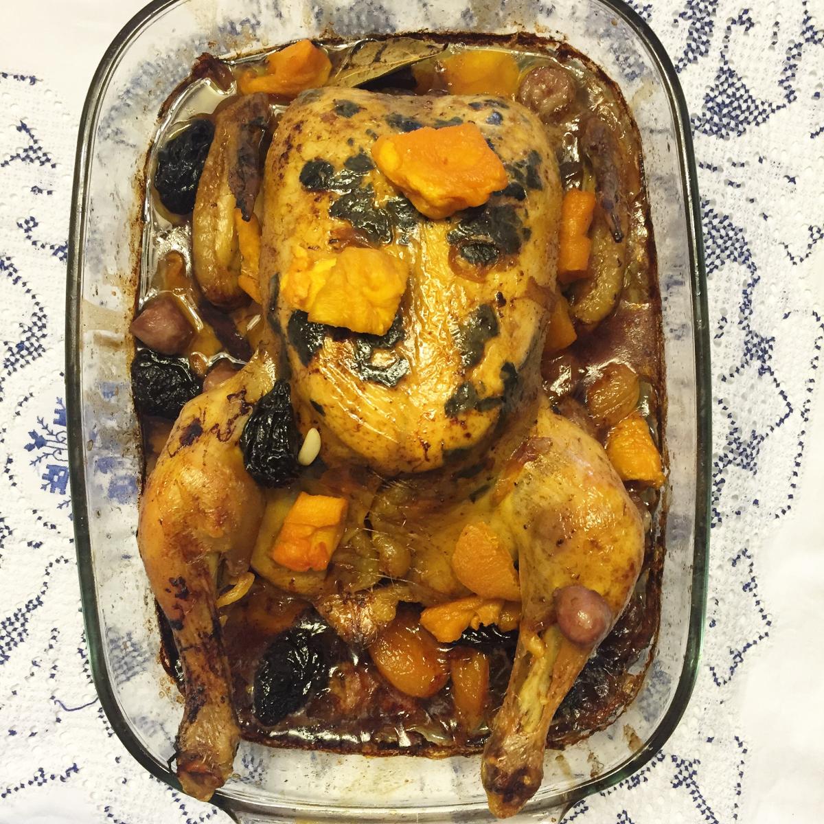 Pollastre farcit de Nadal, la recepta tradicional