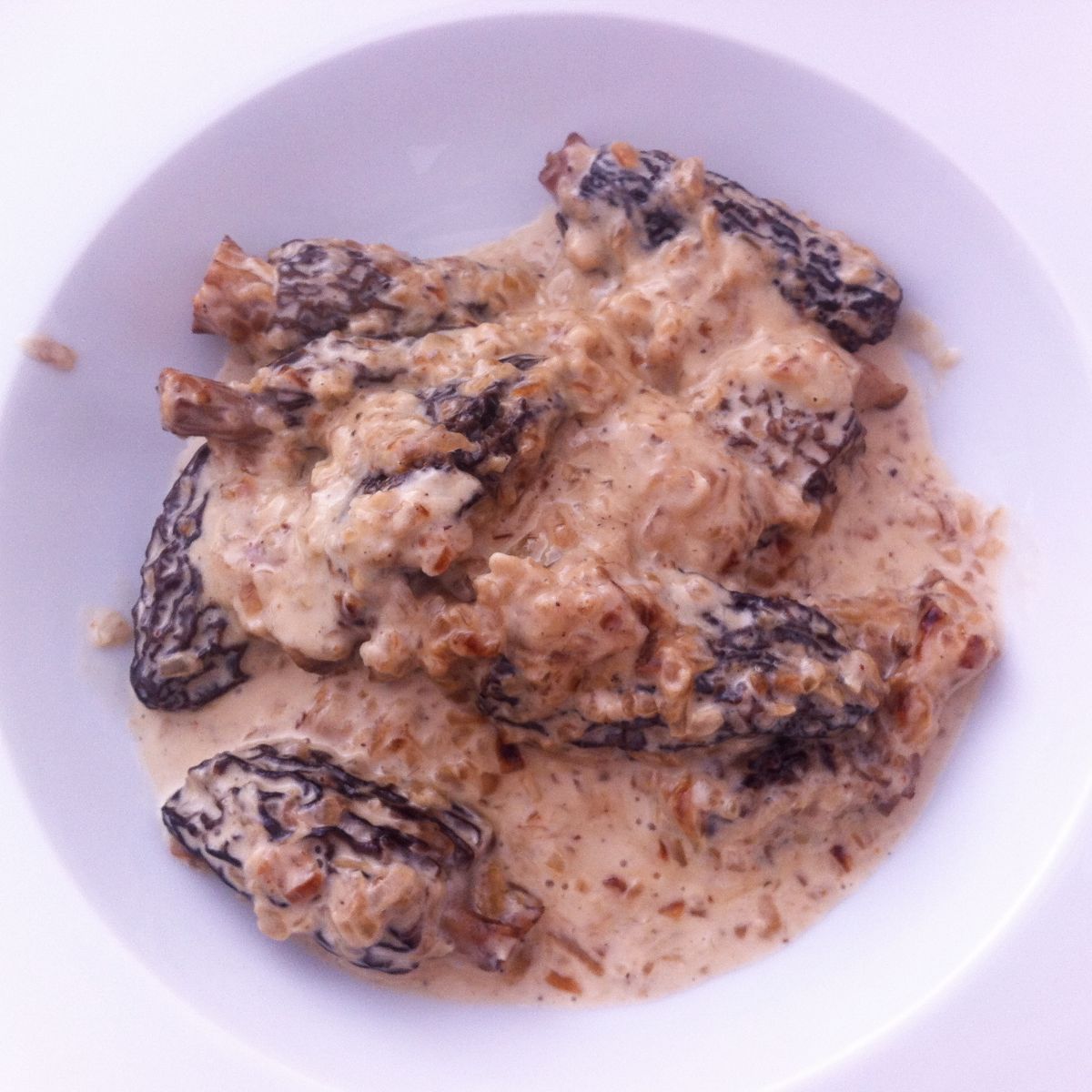 Múrgoles a la crema, recepta molt bona